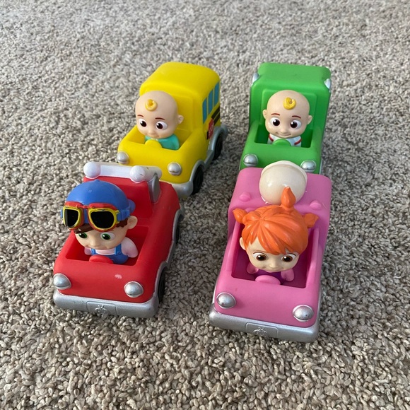 Toys | Cocomelon Bundle Of 4 Toy Car Figure Toys | Poshmark